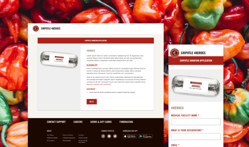 Chipotle 4Heroes Campaign – Lara Chelak